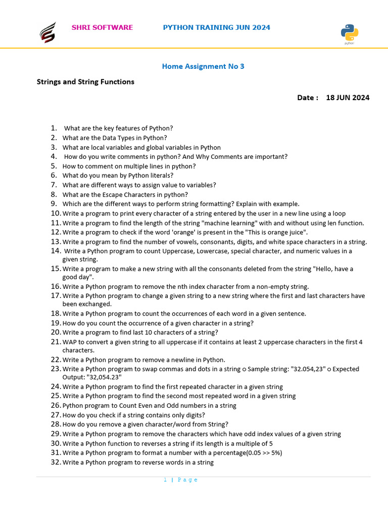 Assignment No 3 Pdf String Computer Science Variable Computer Science 
