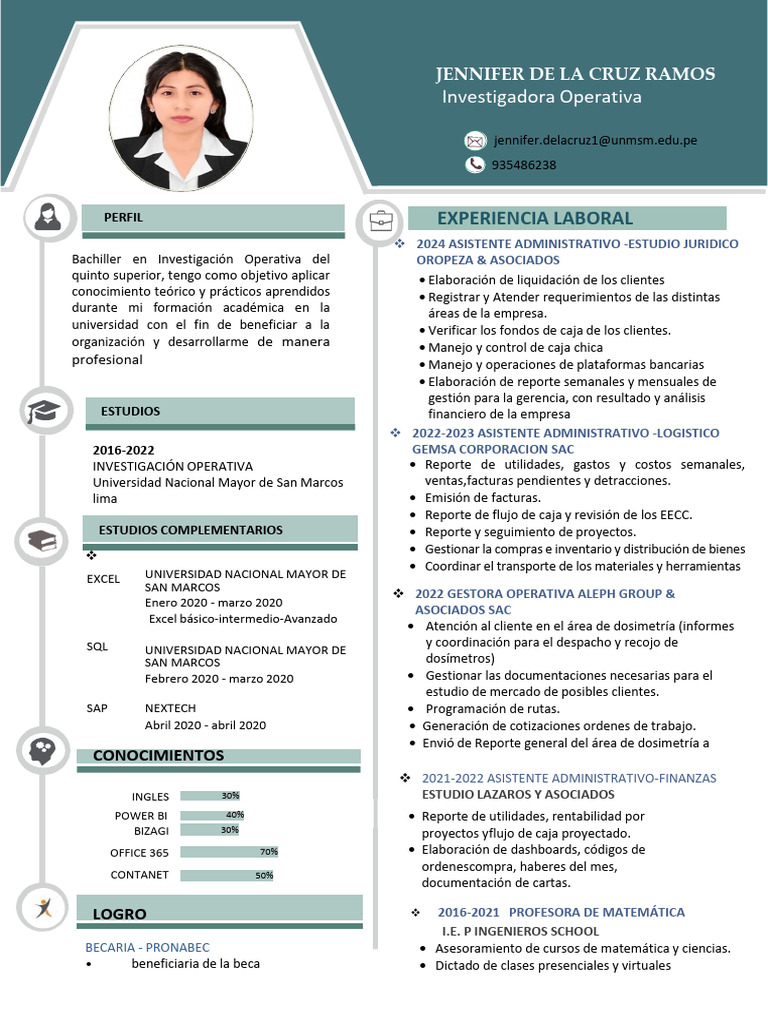 CV Jennifer | PDF | Business | Economias