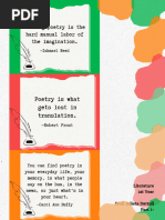 Understanding Poetry - PowerPoint | PDF | Poetry | Rhyme