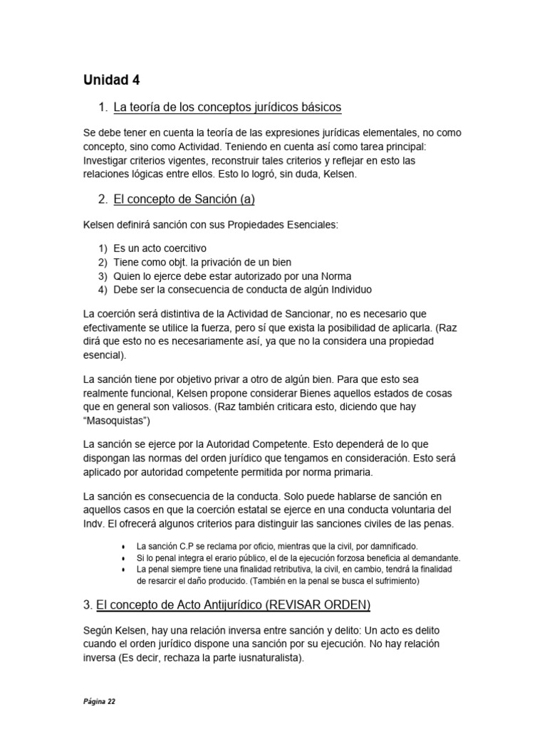 Resumen Intro Al Derecho Cat C - Unidad 4 | PDF | Derecho penal | Justicia