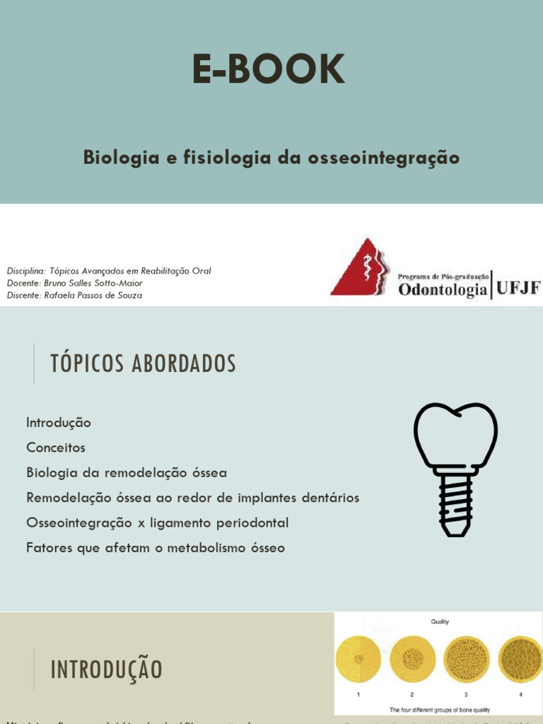 E-BOOK Bio e Fisio Osseointegração | PDF | Osso | Osteoblastos