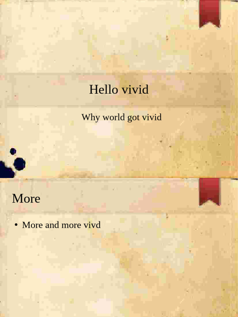 The Rise of Vivid Experiences | PDF