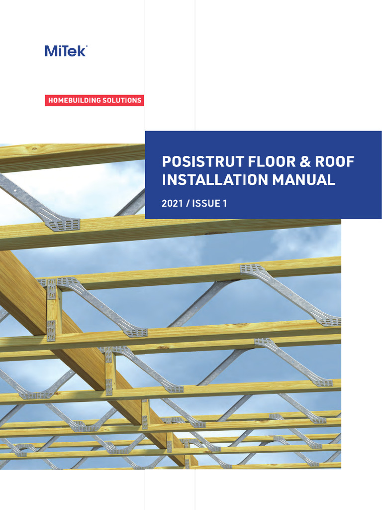 PosiStrut Floor Roof Installation Manual August21 WEB | PDF | Truss ...