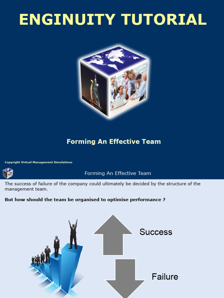 Enginuity Tutorial Forming An Effective Team | PDF | Computing | Information Technology