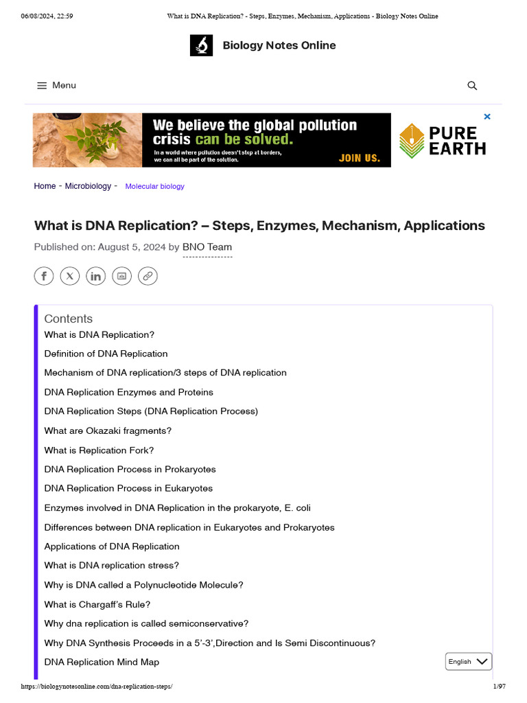 What Is Dna Replication Steps Enzymes Mechanism Applications