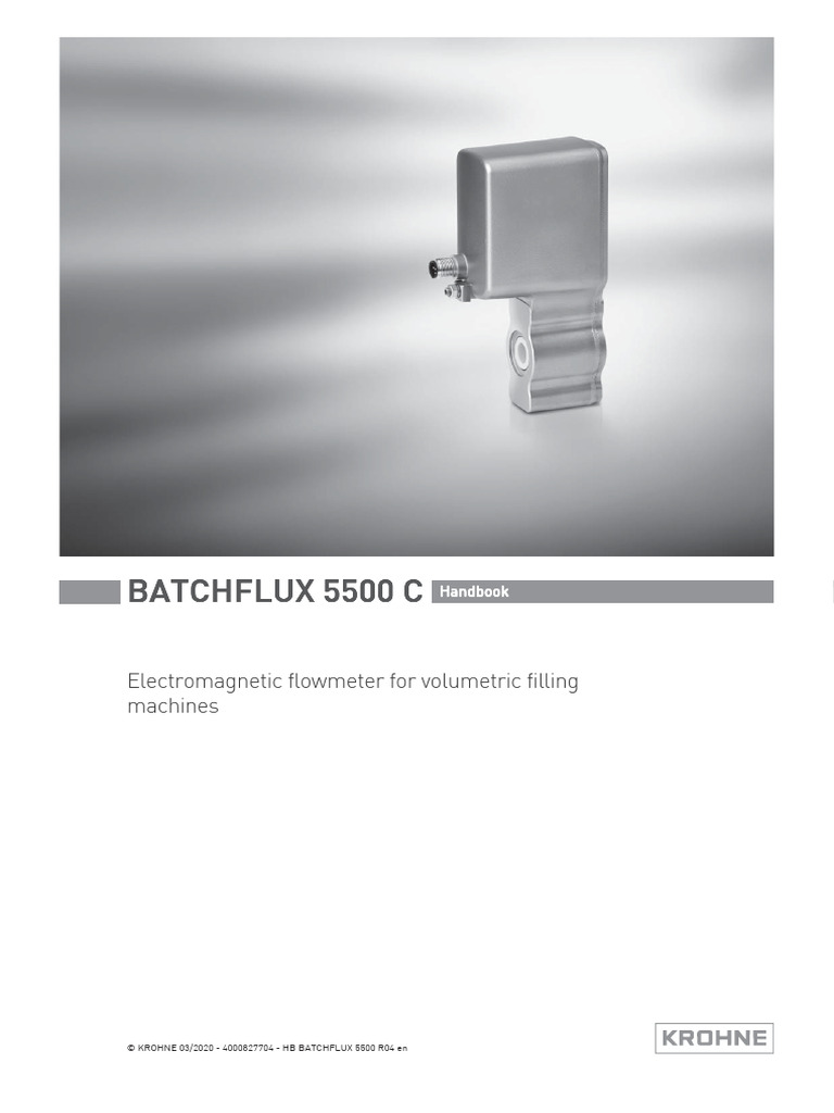 Bathflux 5500 - Manual | PDF | Electrical Connector | Flow Measurement