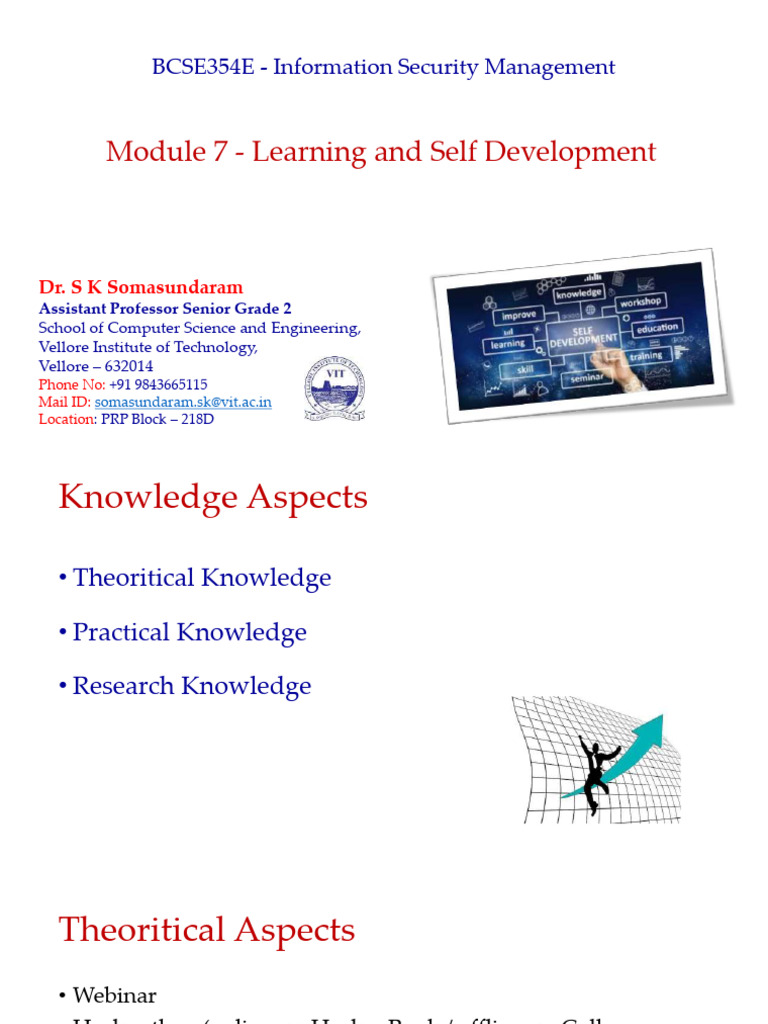 12-Module 7 - Identify - Knowledge and Skills Needed, Current Level of ...