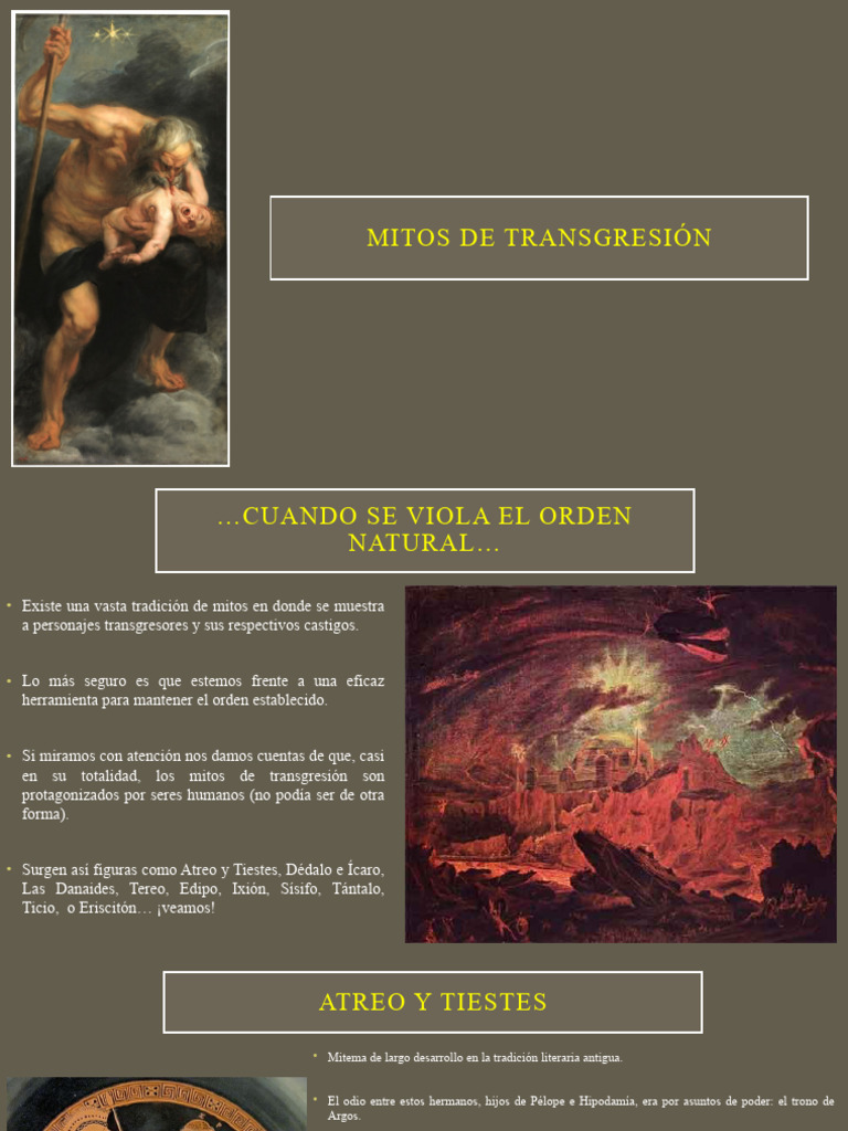 Mitos de Transgresión y Castigo | PDF | Edipo