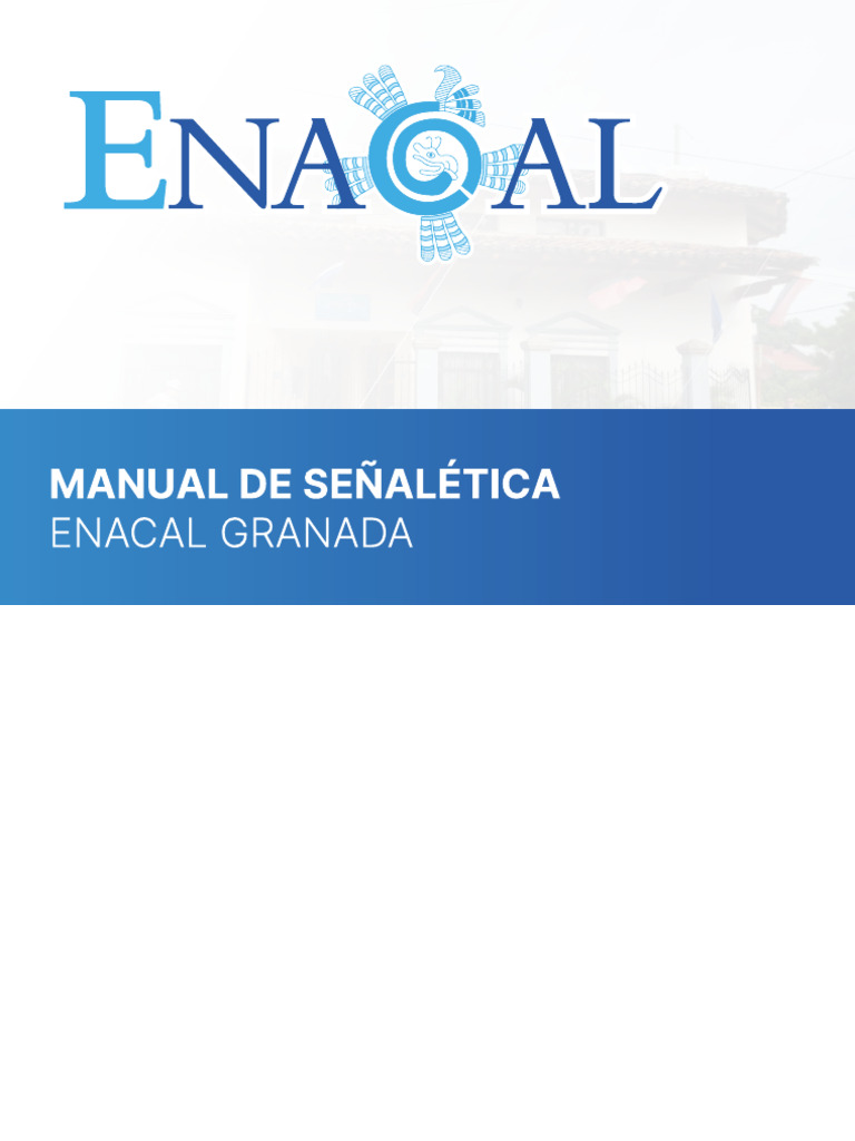 Manual de Señalética ENACAL Granada | PDF | Materiales transparentes ...