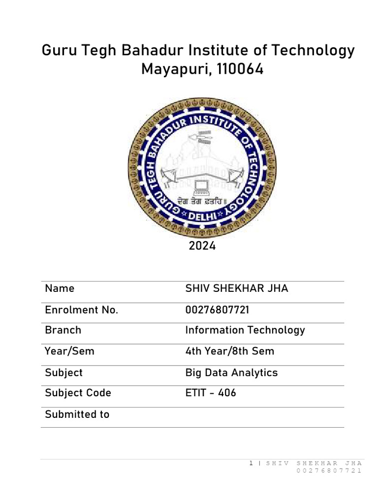 SSJ Bda File | PDF | Apache Hadoop | Computer File