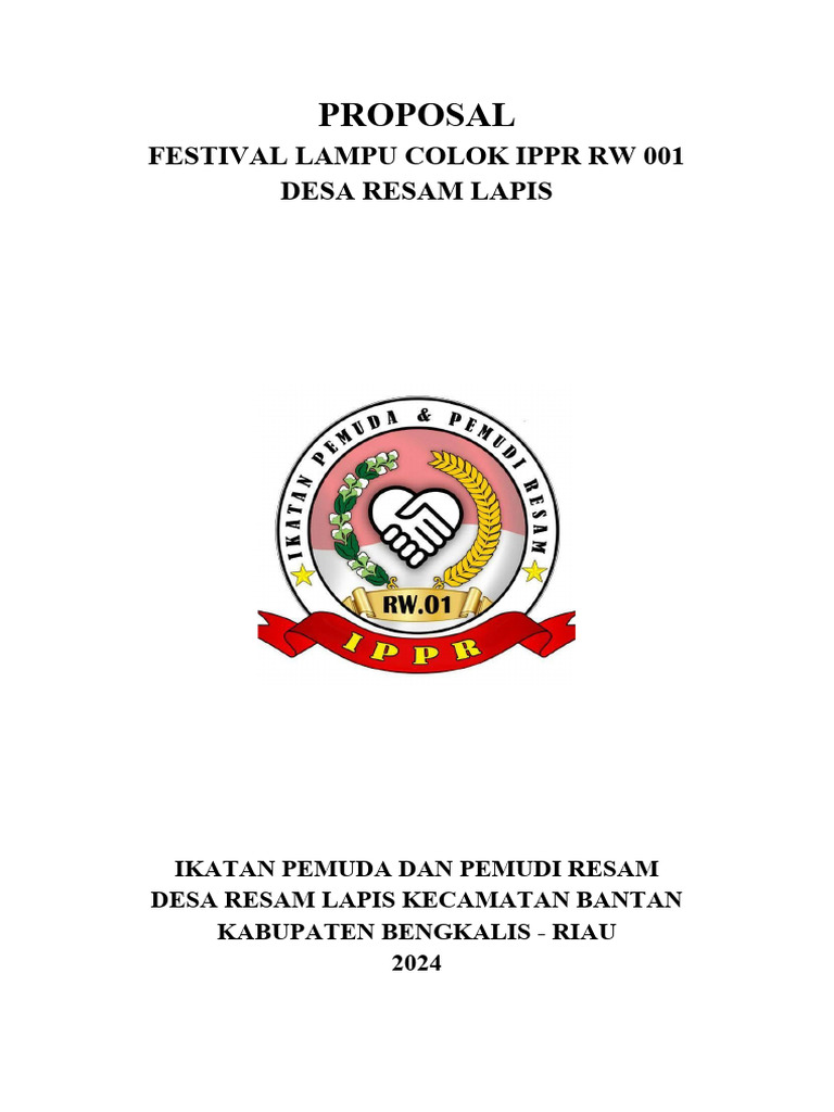 Proposal Colok 2024 - Kosong | PDF | Griya & Taman | Sains & Matematika
