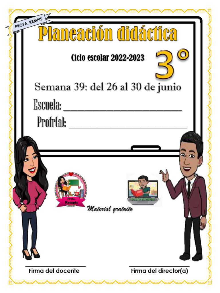 3° S39 Planeación Profa Kempis | PDF