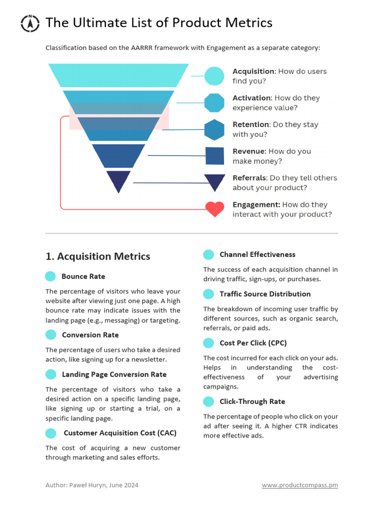 Ultimate Product Metrics Guide | PDF | Business | Marketing