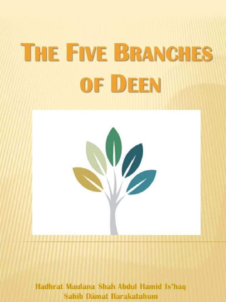 The Five Branches of Deen | PDF | Prophets And Messengers In Islam ...