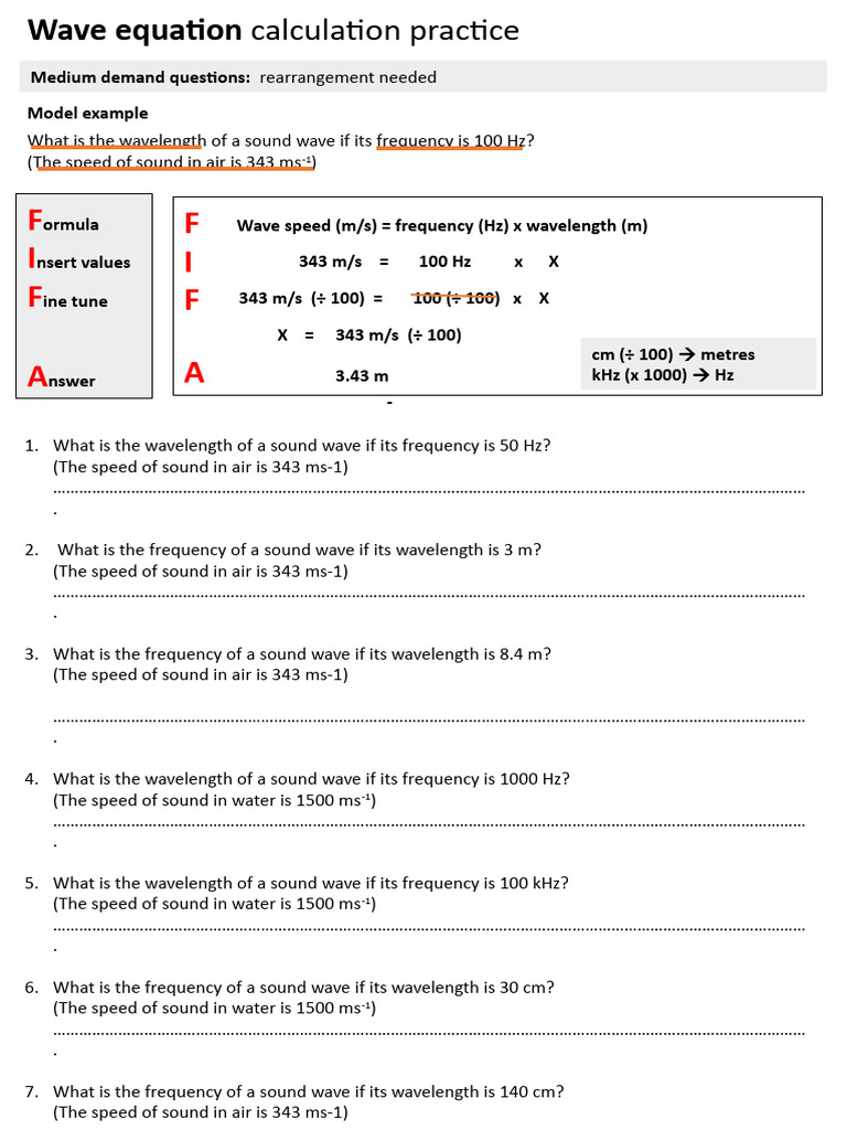 P09 - L09 - Calculations Sheet | PDF