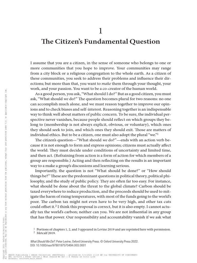 Levine What Should We Do - Full Book Copy-Compressed | PDF ...