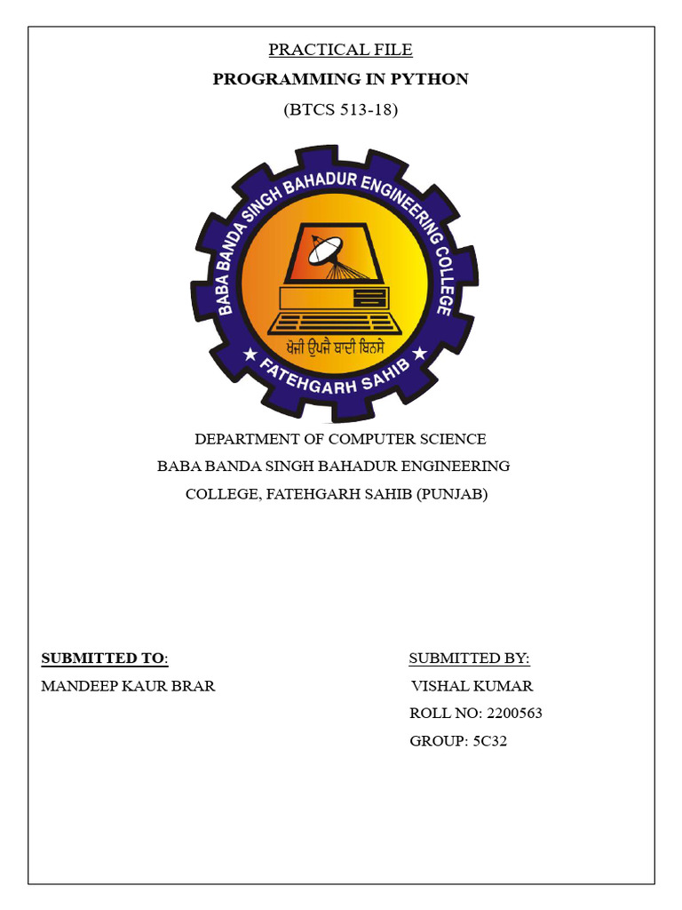 Python Programming Guide for Students | PDF