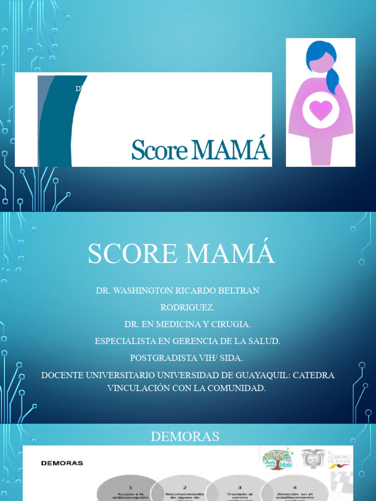 Score Mamá | PDF | Cuidado de la salud | Medicina CLINICA