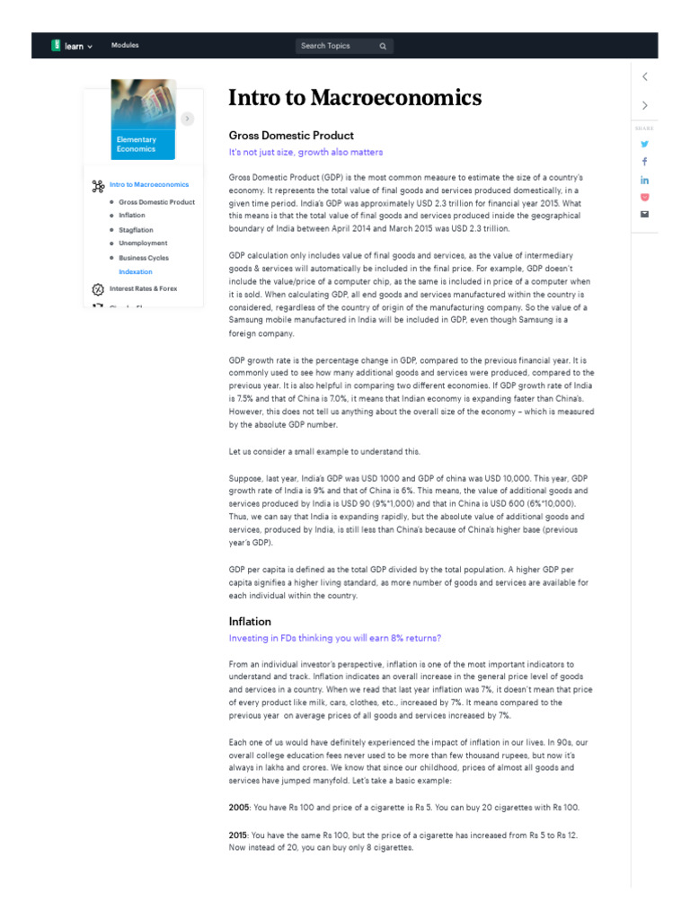 WWW Tickertape in Knowledge Base Modules Economics 101 Intro To Macro Economics | PDF ...