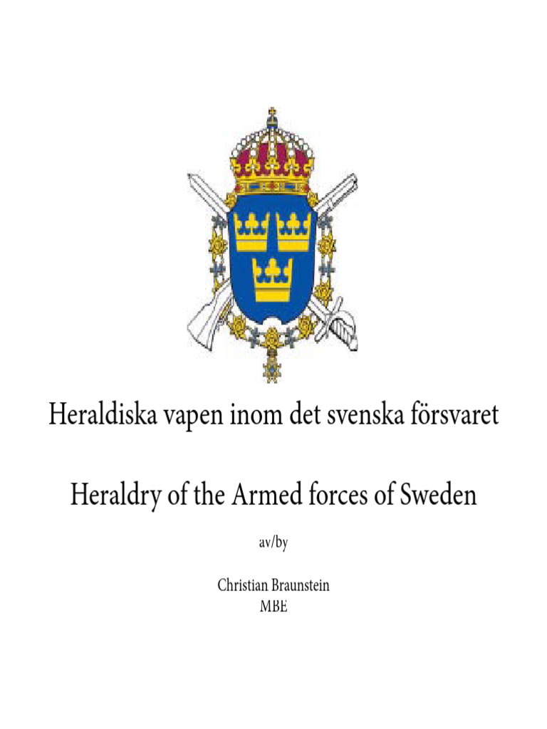 Heraldiska Vapen Inom Det Svenska Forsvaret SFHM | PDF