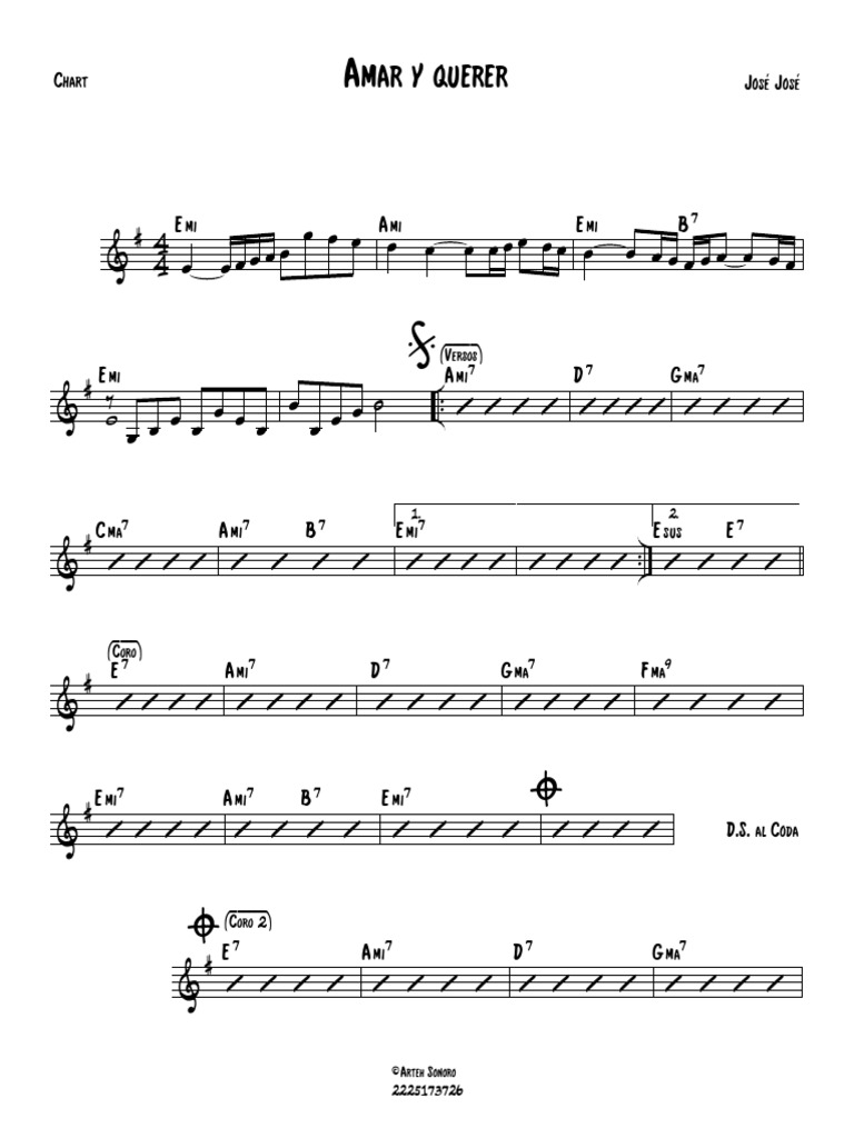 Amar y Querer - José José - Chart | PDF