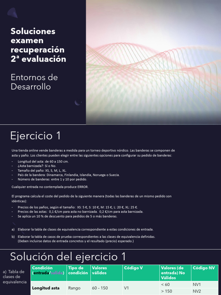 Entornos de Desarrollo - Examen Eval 2 Rec - Soluciones | PDF ...
