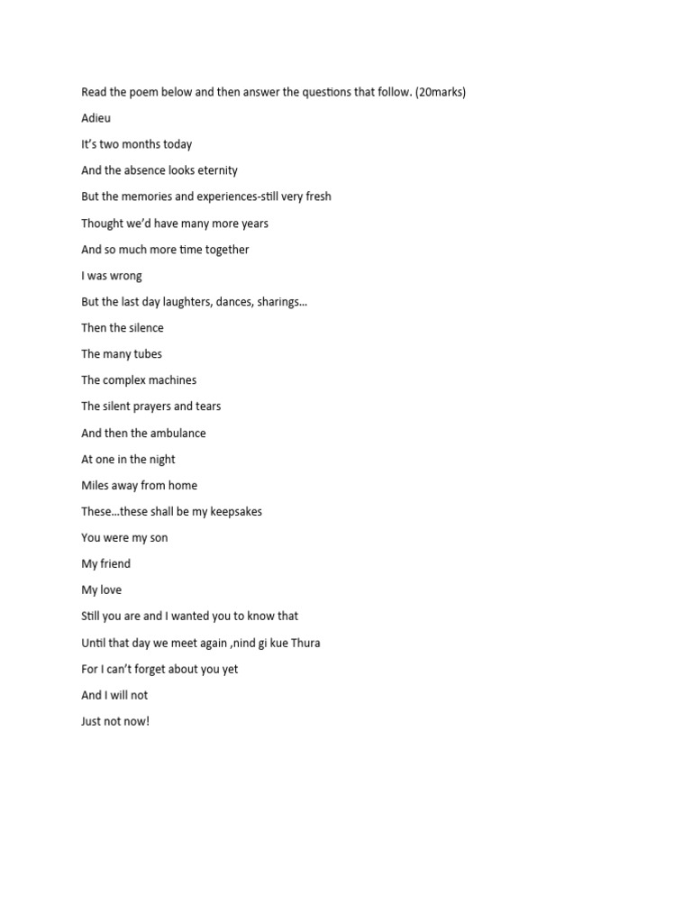 Oral Poem | PDF
