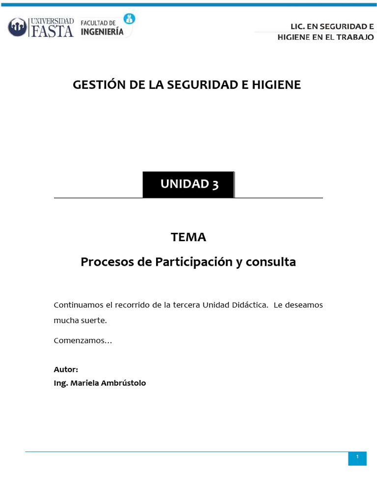 U3. Tema 4. Procesos de Participación y consulta | PDF