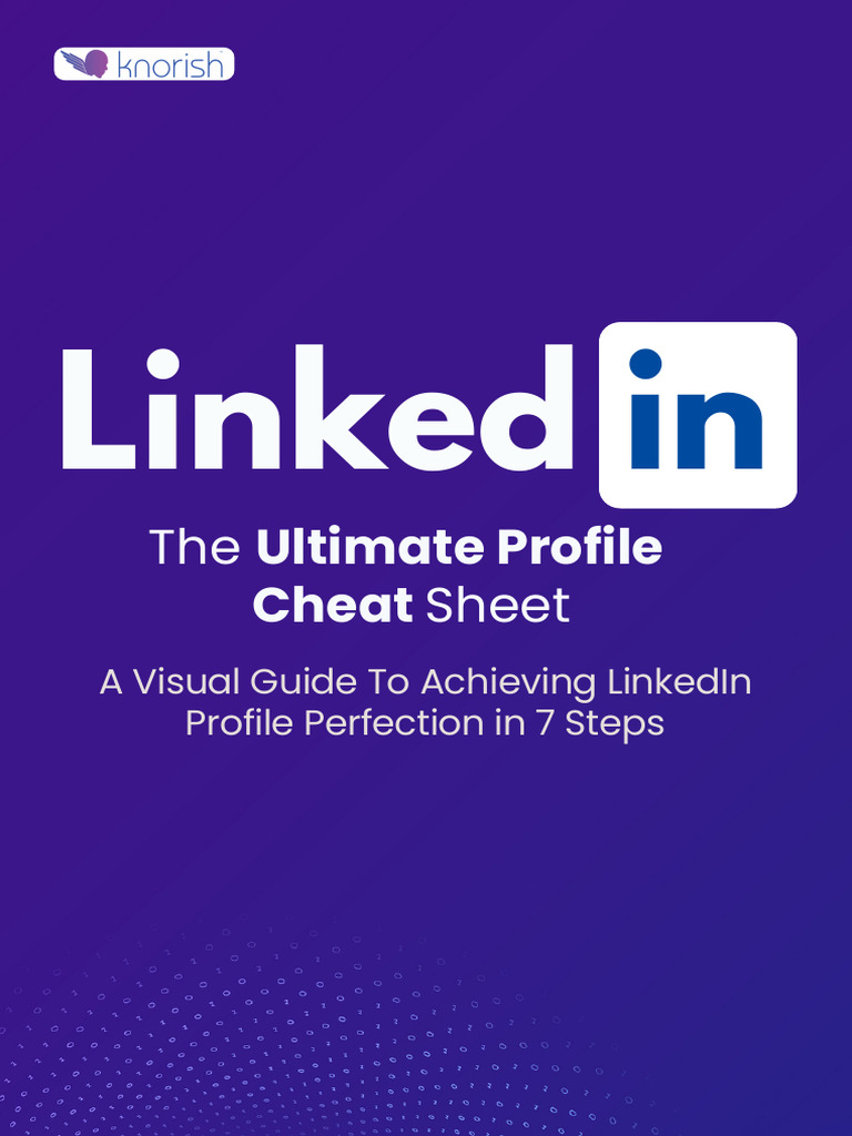 Linkedin Profile Optimization Guide Pdf Linked In Cyberspace