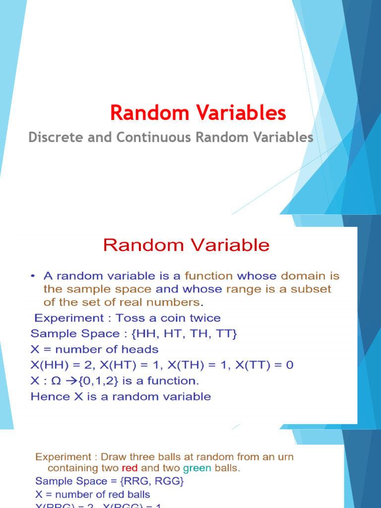 QT Session 8 9 Discrete Random Variables_Nirma (1) | PDF | Probability Distribution | Random ...