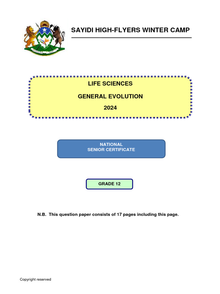 General Evolution Worksheet | PDF | Homo | Evolution