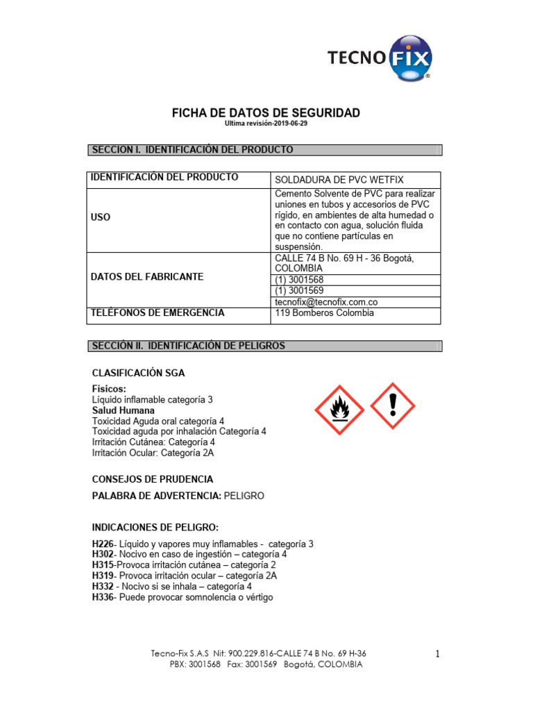 Rendimiento del pegamento PVC Wetfix | PDF | Solvente | Agua