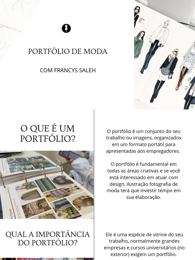Como Montar Um Portfólio de Moda Do Zero Com Francys Saleh | PDF | Moda ...
