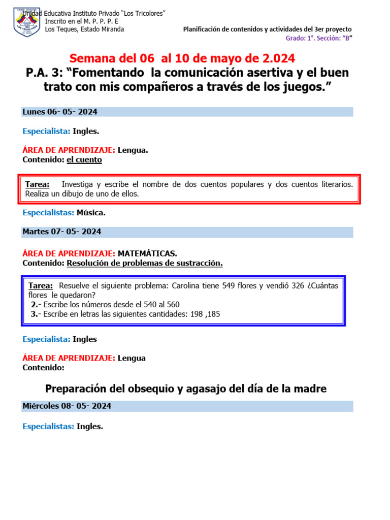 1b - 3 Tarea | PDF | Crecimiento personal y profesional