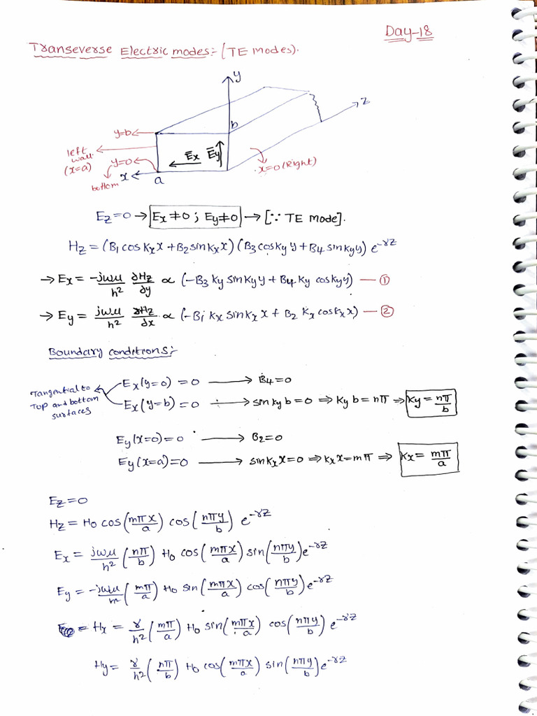 KRFV 002: TE Modes Analysis | PDF | Oscillation | Telecommunications ...