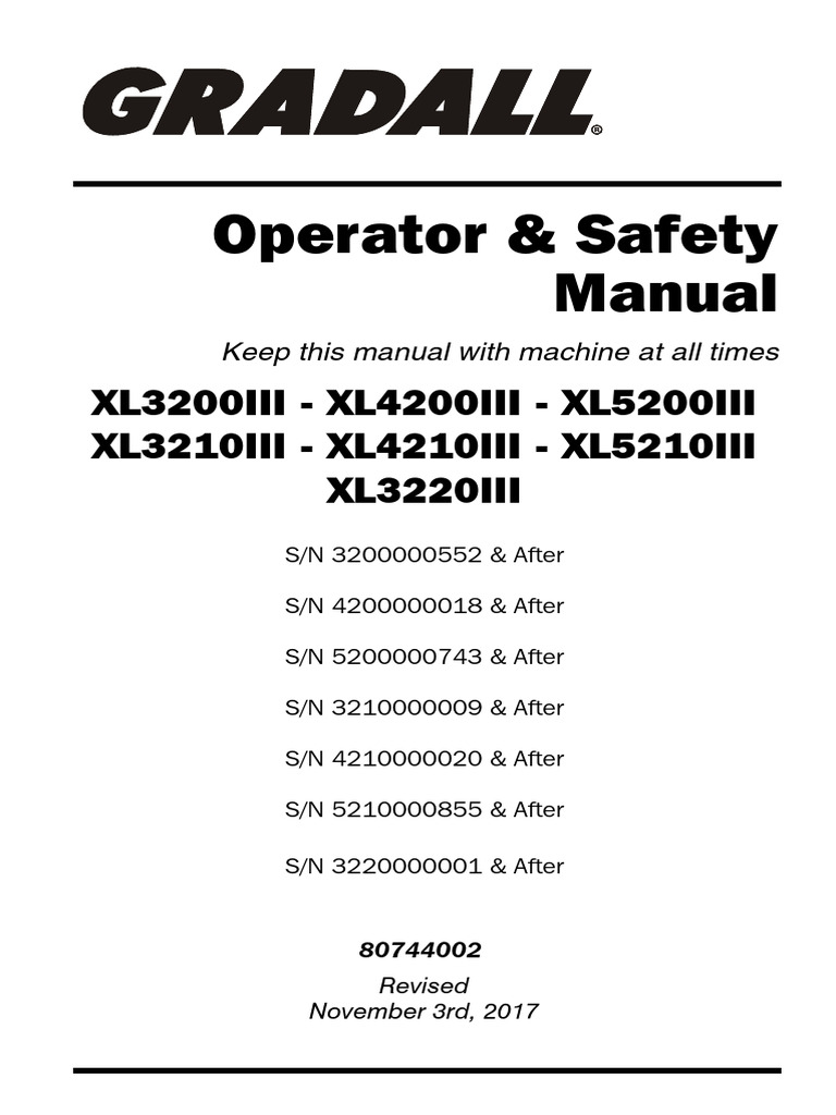 Gradall Operator Safety Manual | PDF | Personal Protective Equipment ...