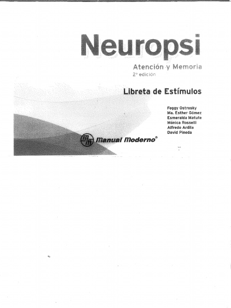 Neuropsi Memoria y Atención | PDF