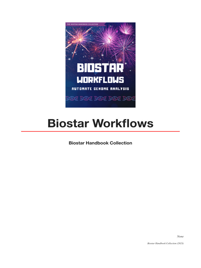 Biostar-Workflows 1 | PDF | Parameter (Computer Programming) | Computing