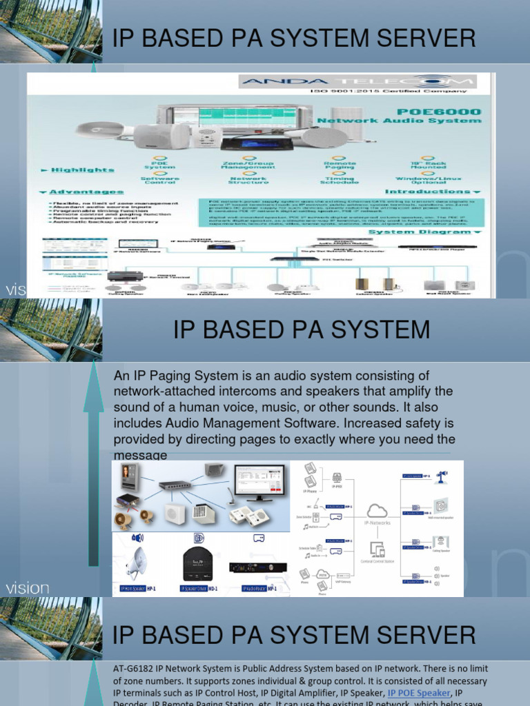 PA Sys | PDF | Computer Network | Streaming Media