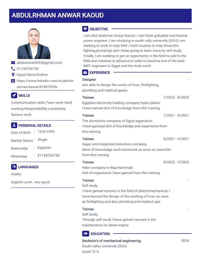 CV 2 | PDF | Engineering