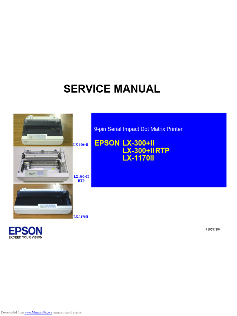 LX 300 II | PDF | Printer (Computing) | Typefaces