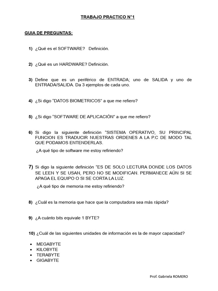 Trabajo Practico #1 | PDF