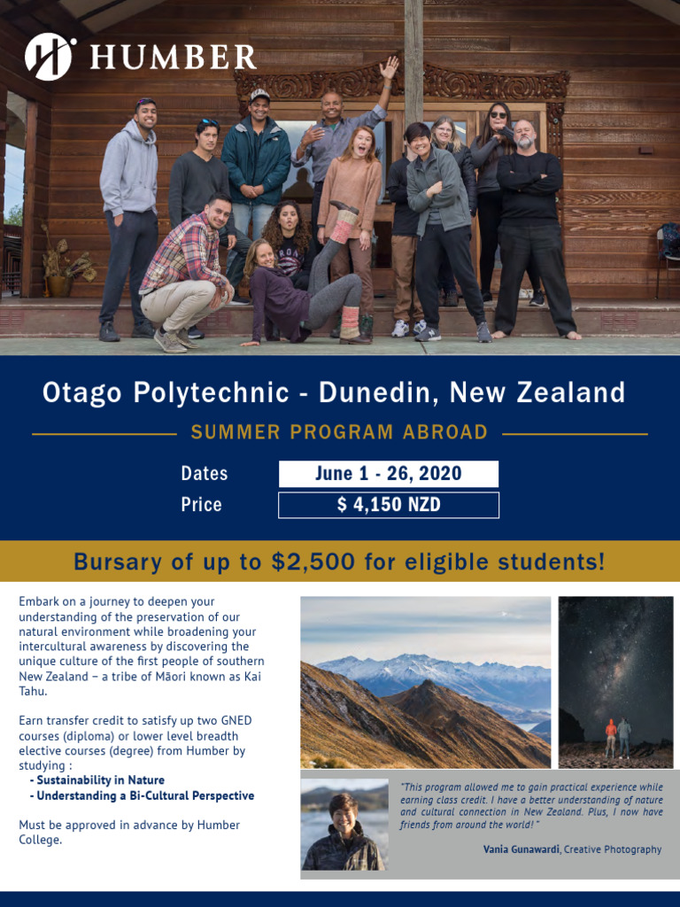 Humber Global Summer 2020 Flyers | PDF | Vietnam | New Zealand
