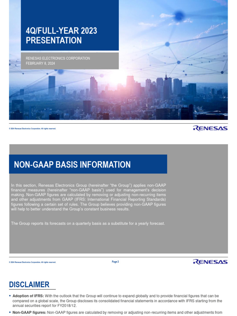 2023-4q-presentation | PDF | International Financial Reporting Standards | Inventory