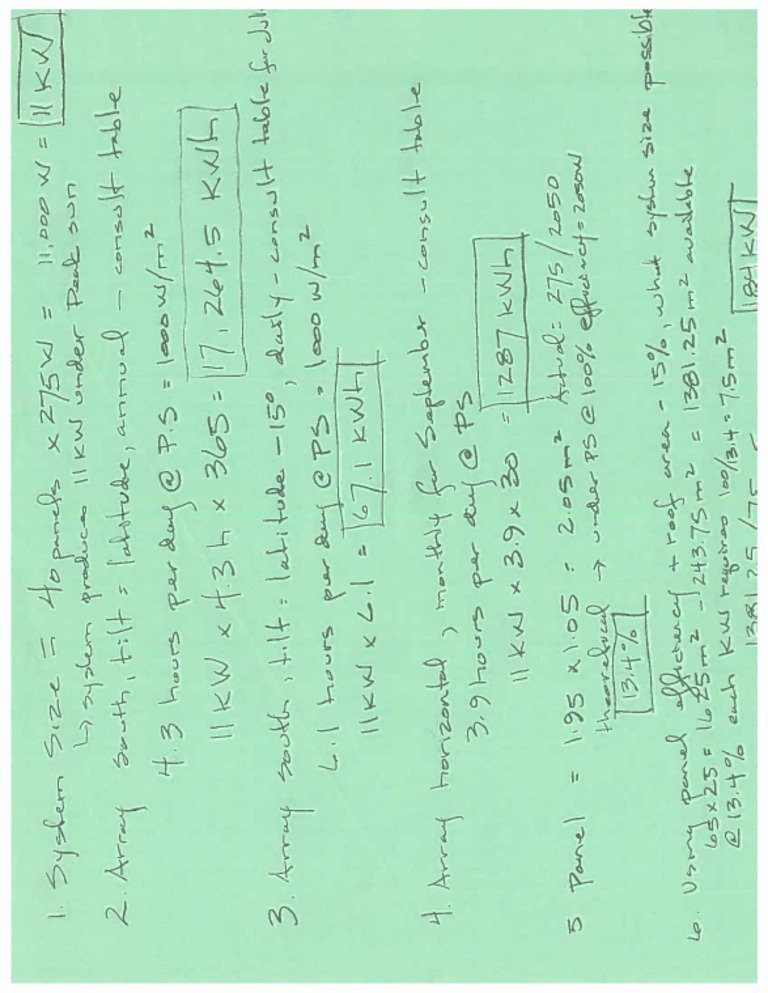 SNRG 102 Energy Metrics Week 3 Lab Exercise Solutions | PDF