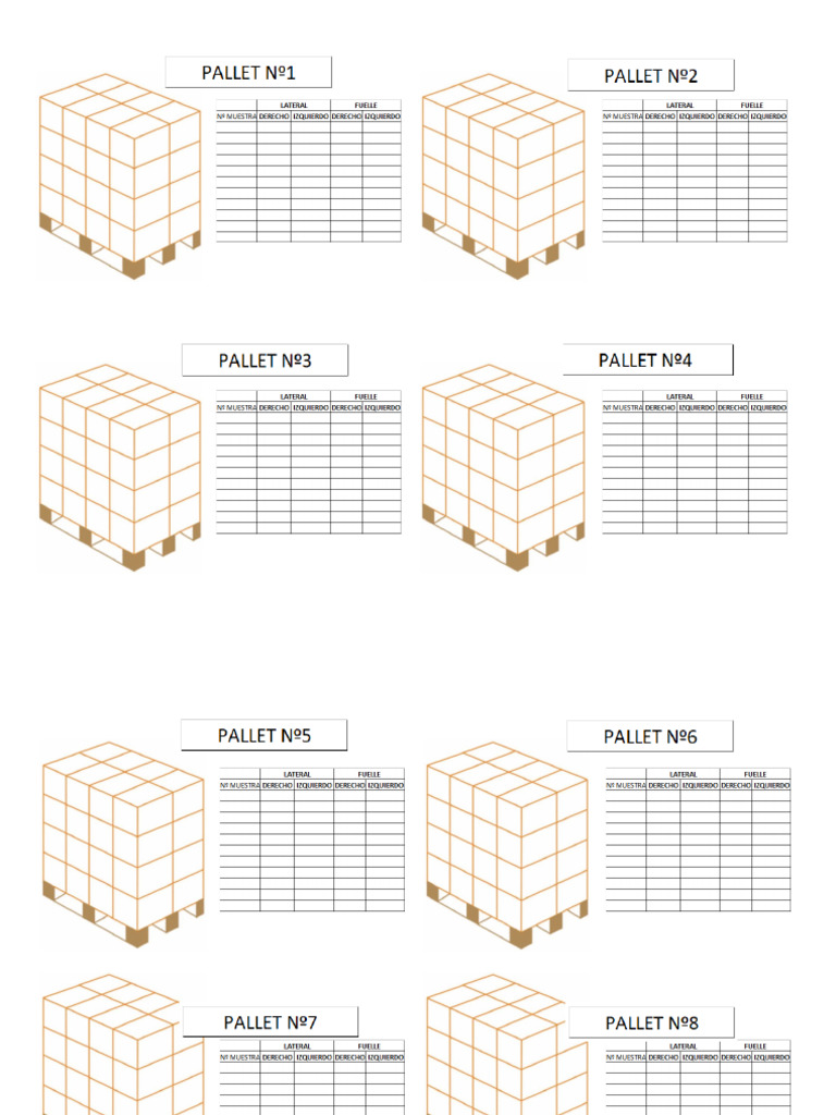 Diagrama Pallets | PDF