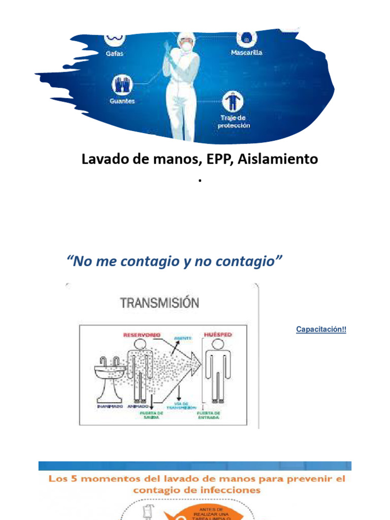 4 EPP Práctico | PDF | Guante | Lavado de manos