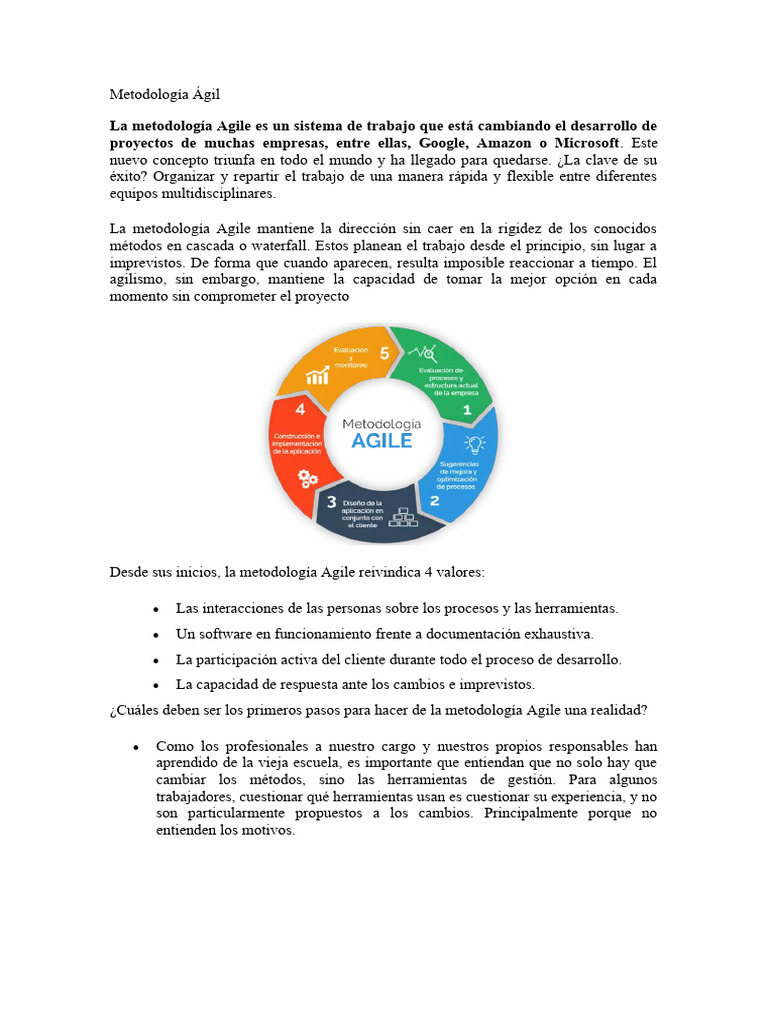 Metodología Ágil | PDF | Scrum (desarrollo de software)