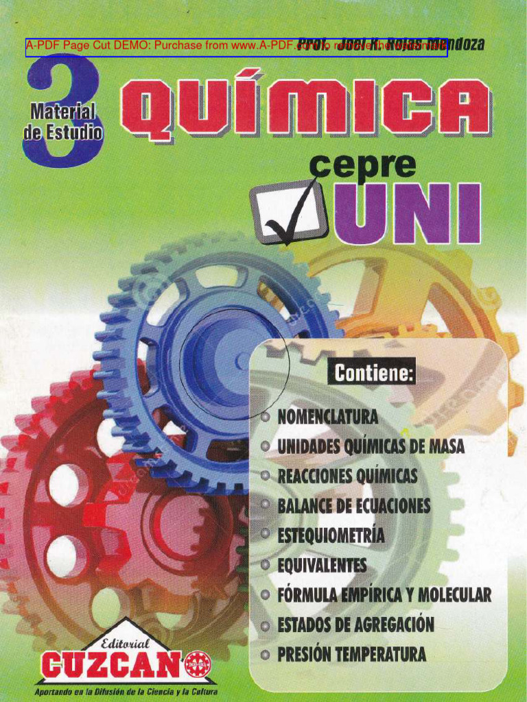 Cepre Uni Quimica 3 Cuzcano(Cut) | PDF | Redox | Sal (química)