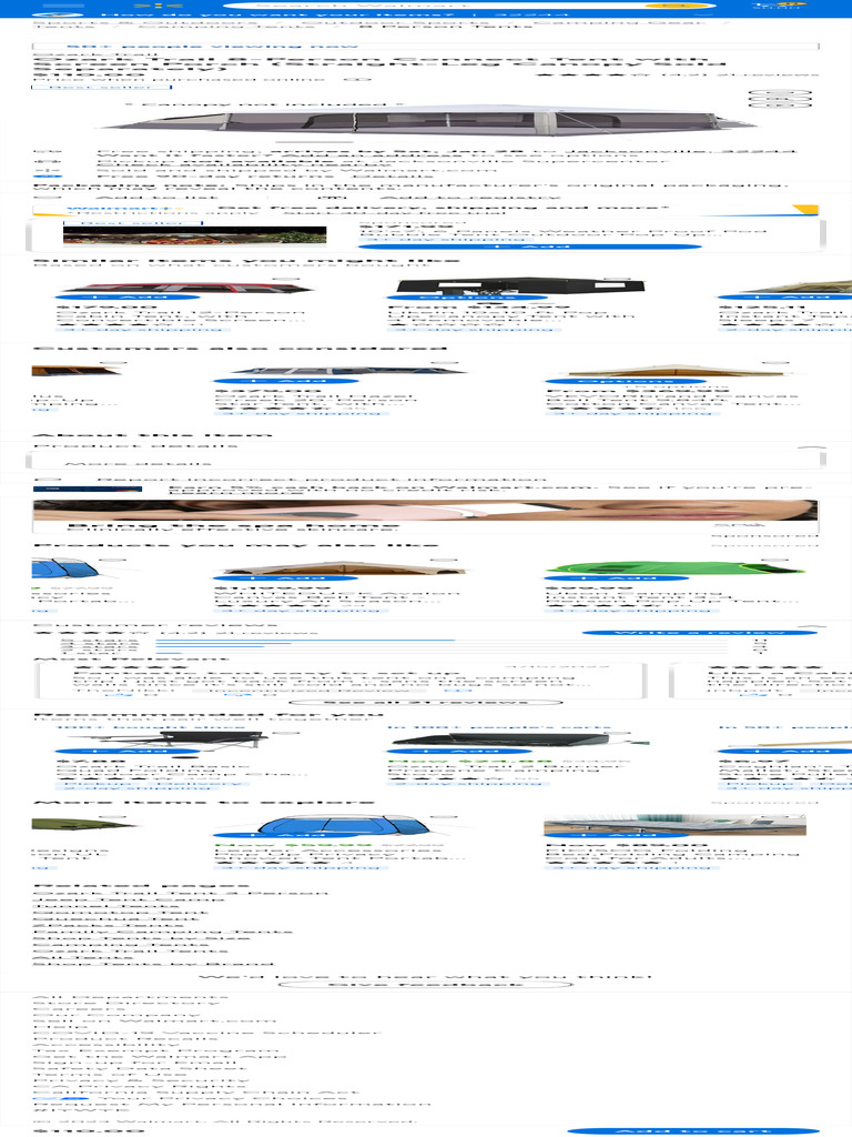 Ozark Trail 8-Person Connect Tent With Screen Porch (Straight-Leg Canopy Sold Separately ...